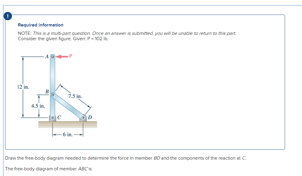 Solved Required information NOTE: This is a multi-part | Chegg.com