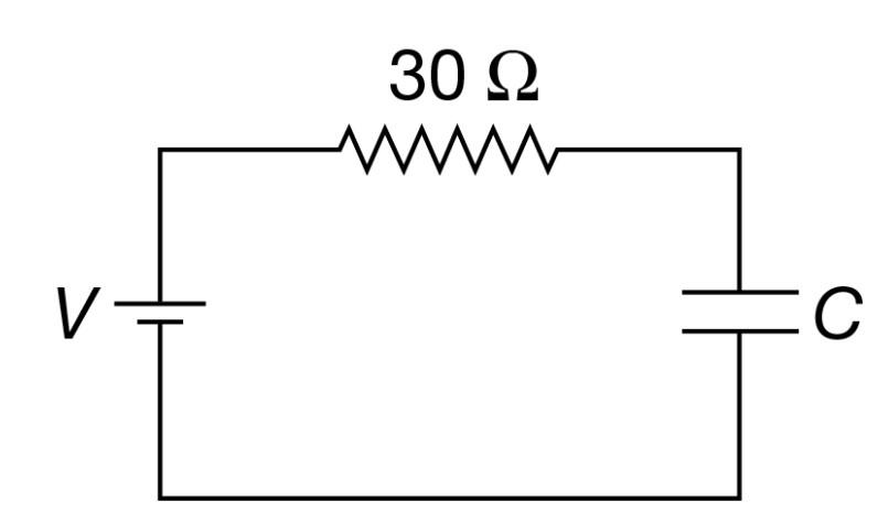 Solved A parallel-plate capacitor is connected in series | Chegg.com