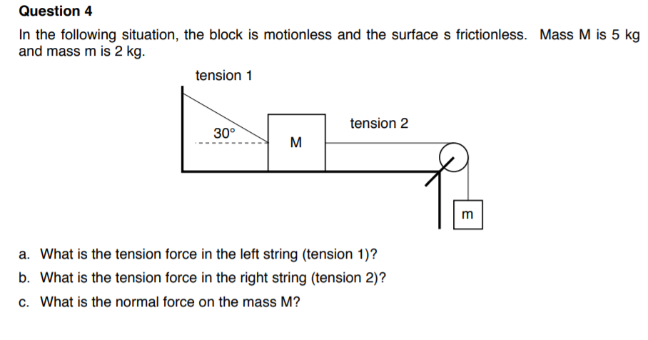 Solved Question 4 In the following situation, the block is | Chegg.com