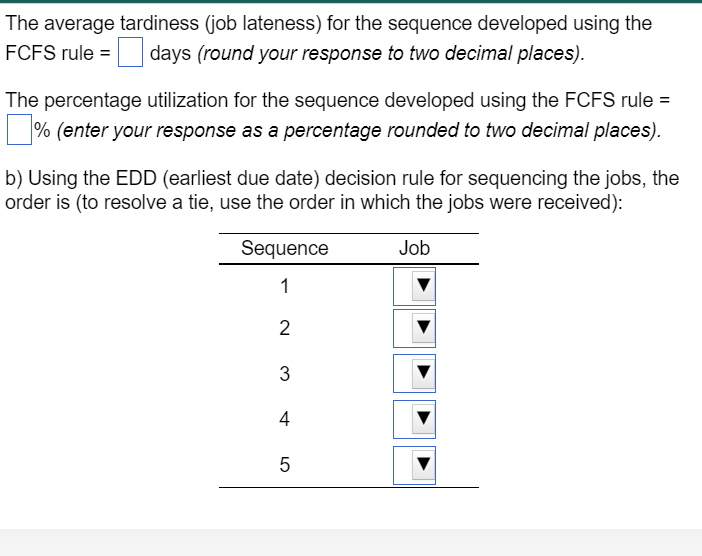 Solved a) Using the FCFS (first come, first served ) | Chegg.com