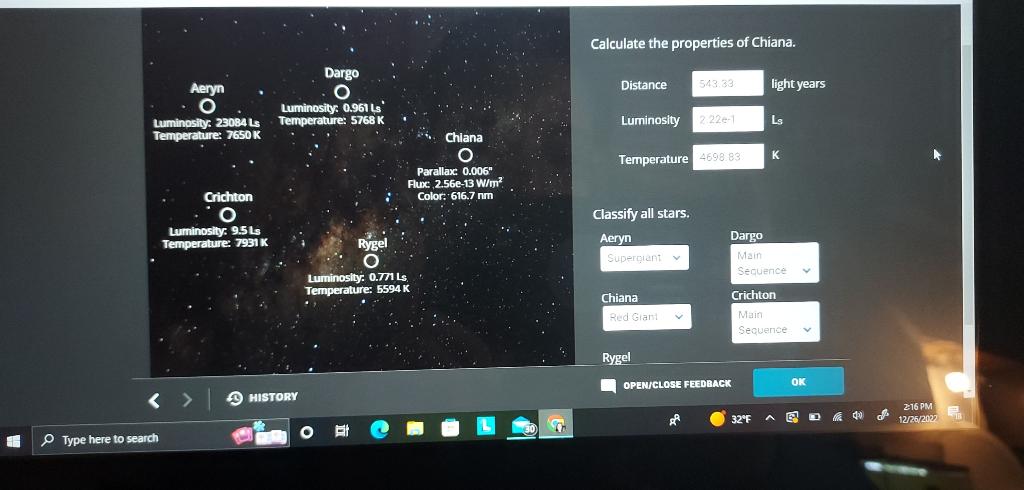 Solved how do I classify the stars? | Chegg.com