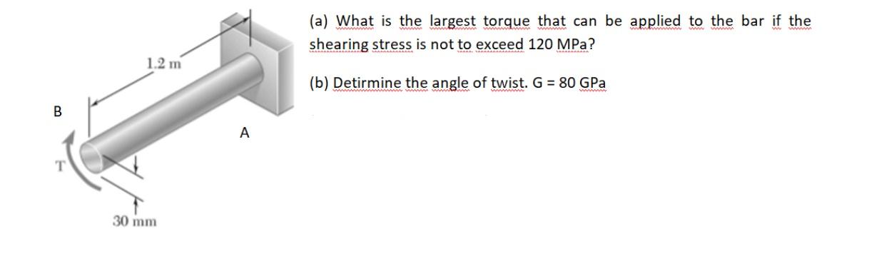 Solved (a) What is the largest torque that can be applied to | Chegg.com