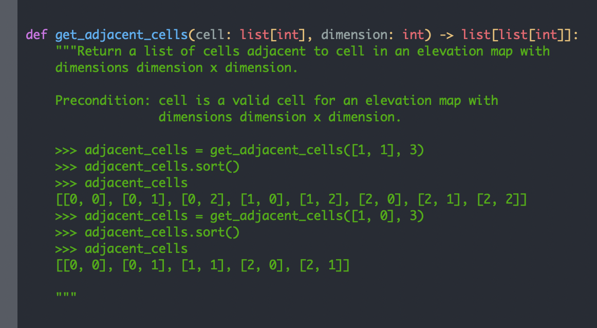 Solved Can someone help me finish this def, the doc string | Chegg.com