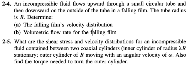 Solved 2-4. An incompressible fluid flows upward through a | Chegg.com