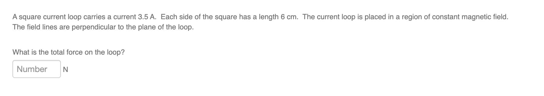 Solved A square current loop carries a current 3.5 ﻿A . | Chegg.com