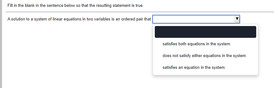 Solved Fill in the blank in the sentence below so that the | Chegg.com