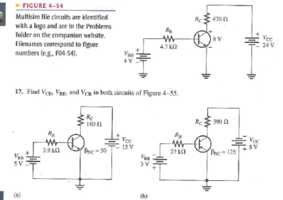 Solved FIGURE 4-54 Multisim file circuits are identified | Chegg.com