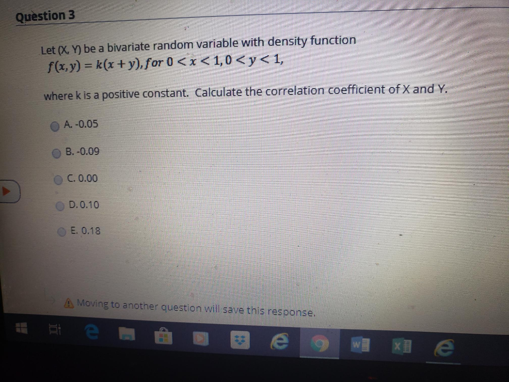 Solved Question 3 Let (X. Y) be a bivariate random variable | Chegg.com