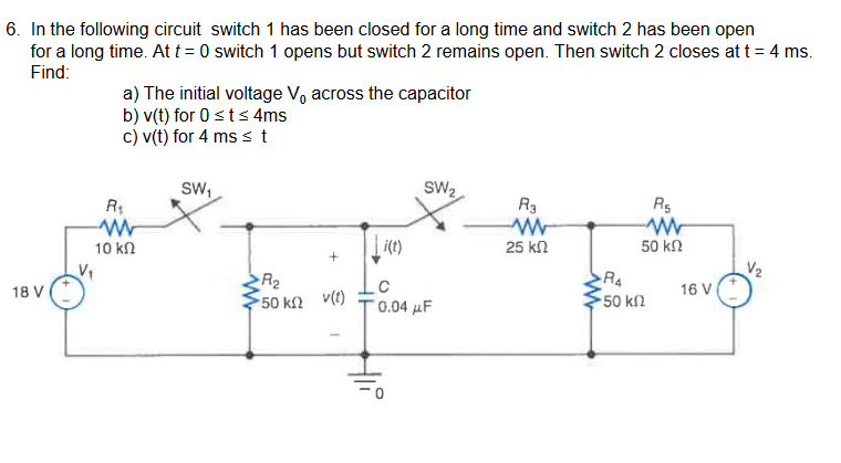 Solved: Note: For Any Circuits Utilizing A Unit Step Input... | Chegg.com