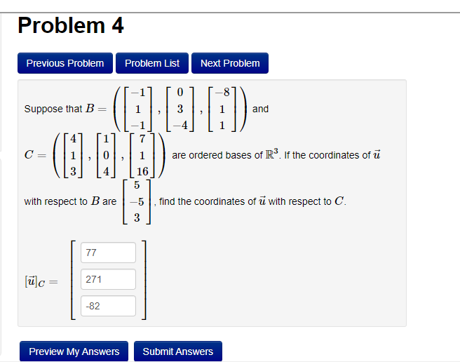 Solved Suppose that B=⎝⎛⎣⎡−11−1⎦⎤,⎣⎡03−4⎦⎤,⎣⎡−811⎦⎤⎠⎞ and | Chegg.com