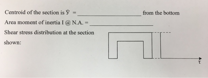 Solved For the section shown: (a) Find the location of the | Chegg.com