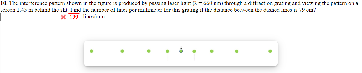 Solved 10. The interference pattern shown in the figure is | Chegg.com