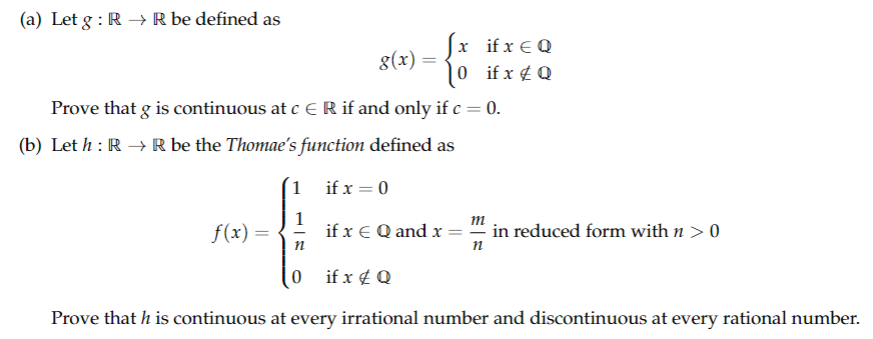 Solved (a) Let \\( g: \\mathbb{R} \\rightarrow \\mathbb{R} | Chegg.com