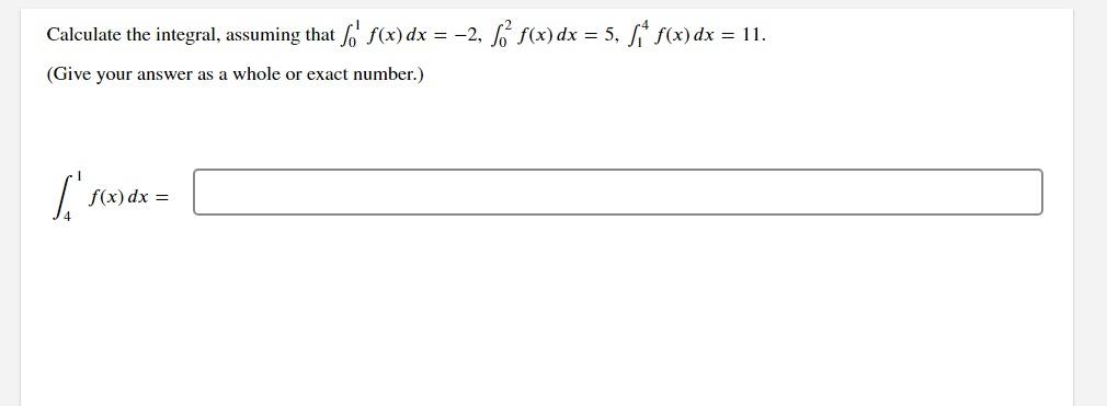 Solved Calculate the integral, assuming that | Chegg.com