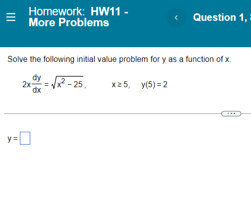 Solved Homework: HW11 - More Problems Question 1, Solve the | Chegg.com