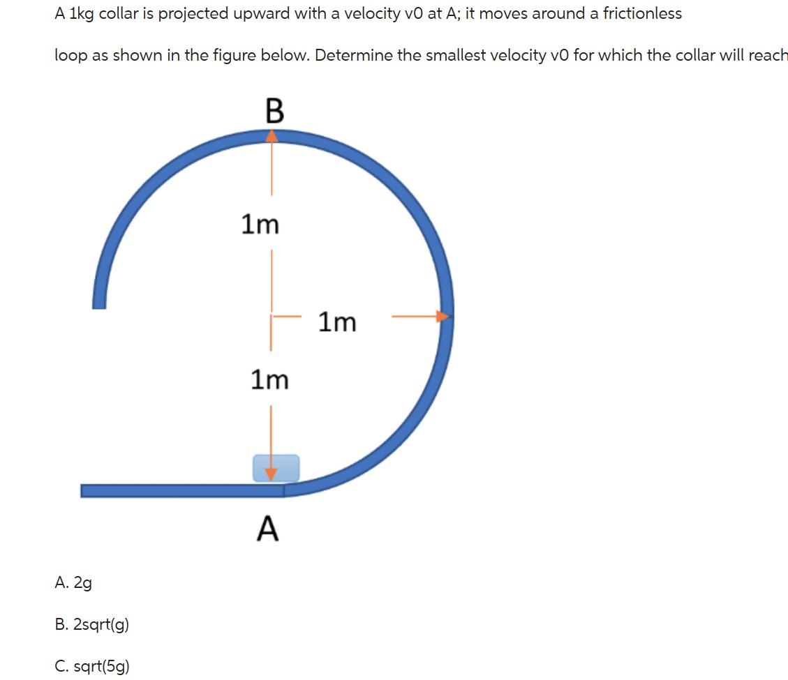 Solved A 1kg box is projected upward with a velocity v0 at | Chegg.com