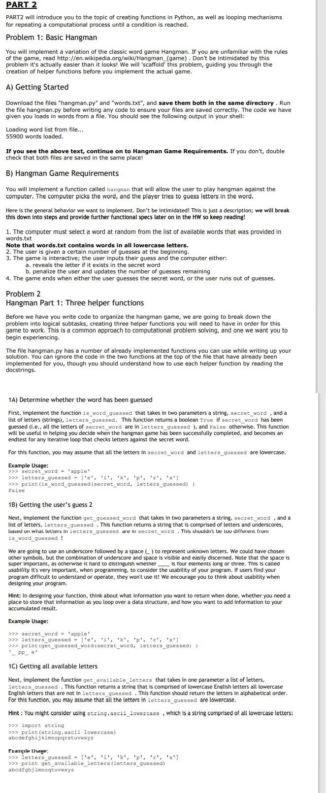 Solved PART 2 PART2 will introduce you to the topic of | Chegg.com