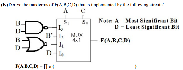 Solved (iii) The functionality of a digital unit is provided | Chegg.com