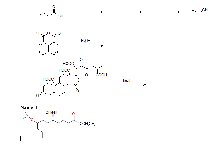 Solved CN OH HoOC HOOC ) CX OOH HOO heat Name it CH NH | Chegg.com