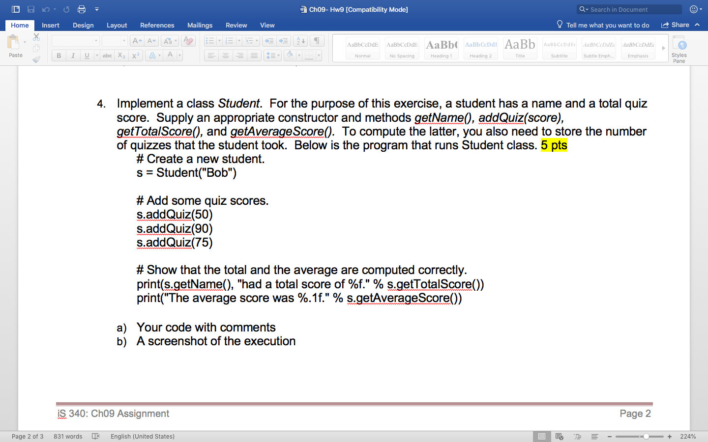 Solved w Ch09- Hw9 [Compatibility Mode] Q Search in Document | Chegg.com