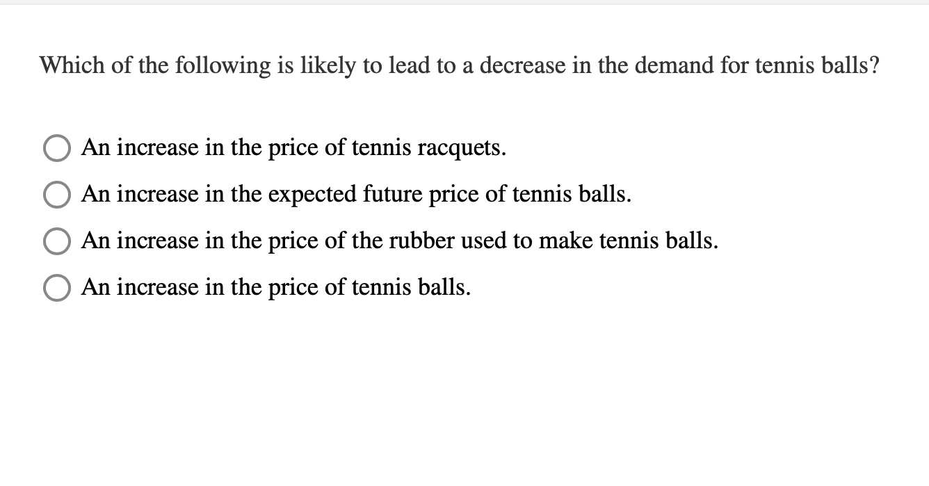 Solved Which of the following is likely to lead to a | Chegg.com