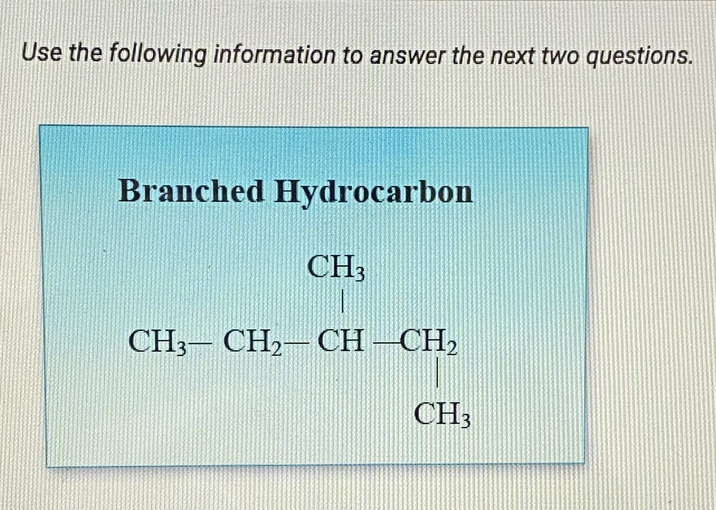 Solved Use the following information to answer the next two | Chegg.com