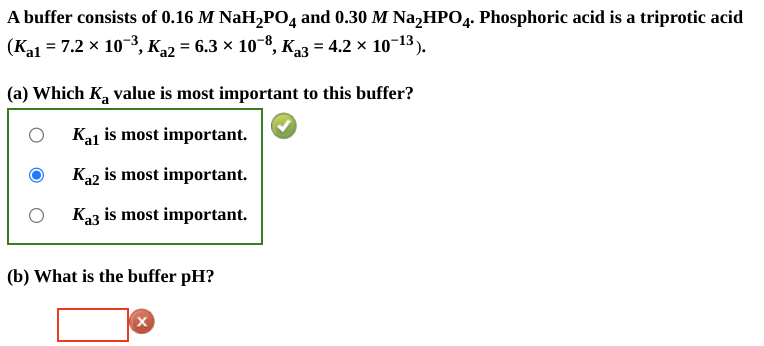Solved A buffer consists of 0.16MNaH2PO4 and 0.30MNa2HPO4. | Chegg.com