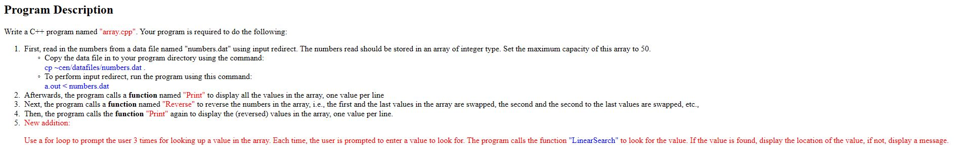 Solved Program Description Write A C Program Named 6187