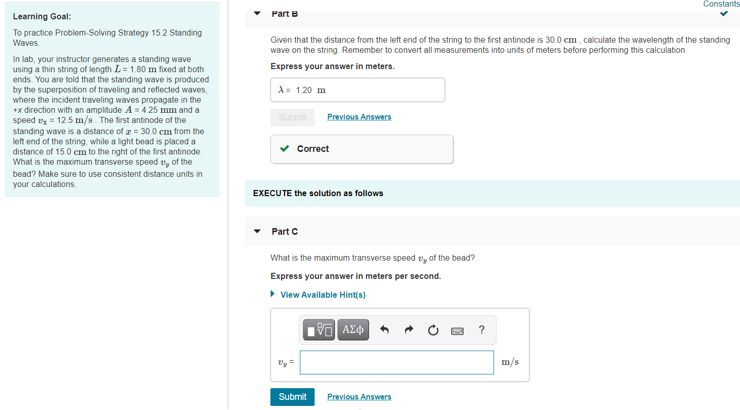 Solved Constants Part B Learning Goal: To practice Problem | Chegg.com Solved Constants Part B Learning Goal: To practice Problem | Chegg.com