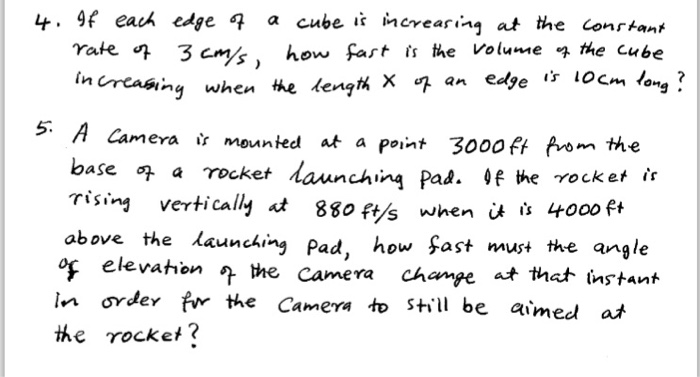 Solved If each edge of a cube is increasing at the constant | Chegg.com