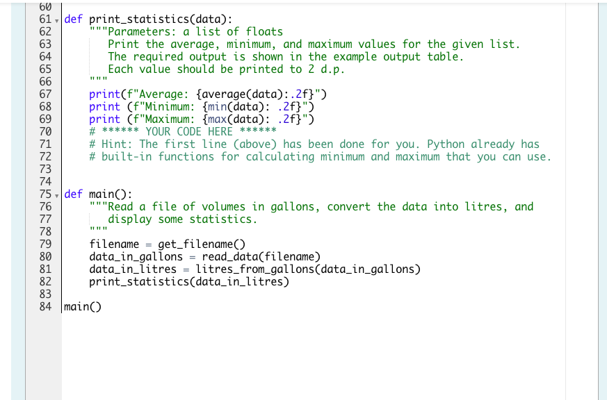 Solved 1 '""A program for processing volume data 2 Written | Chegg.com