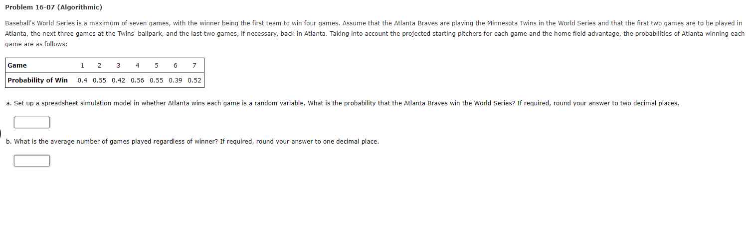 Solved game are as follows: b. What is the average number of | Chegg.com