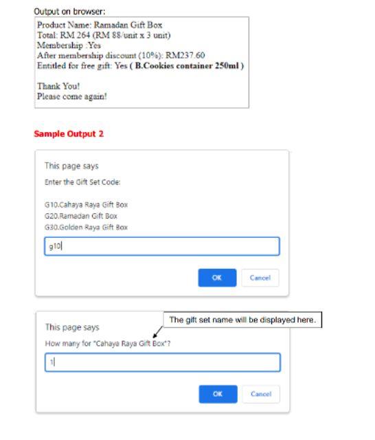 Solved QUESTION 3 - JAVASCRIPT (30 marks) Based on the | Chegg.com
