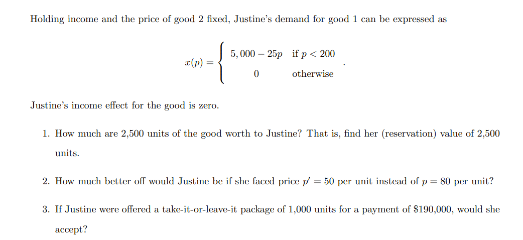 Solved Holding income and the price of good 2 fixed, | Chegg.com