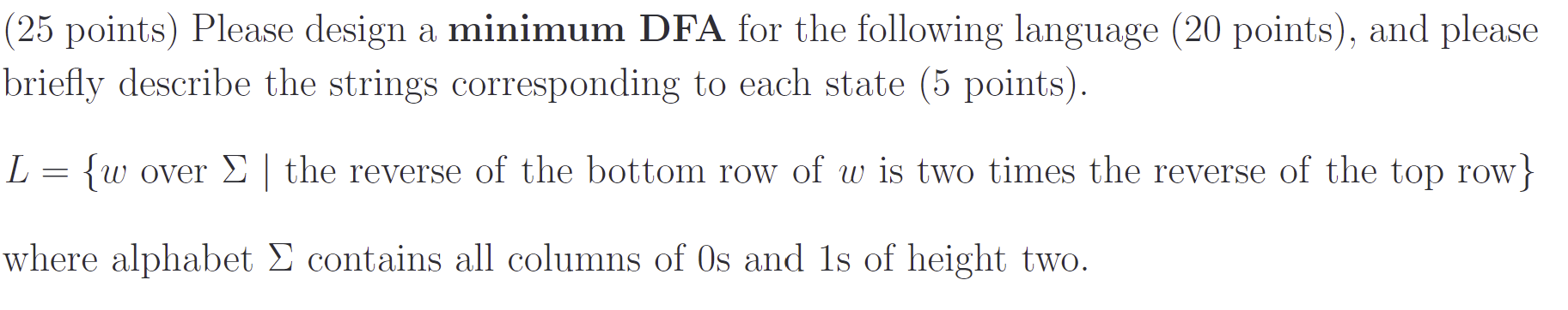 Solved The question asks if the reverse of the bottom row of | Chegg.com