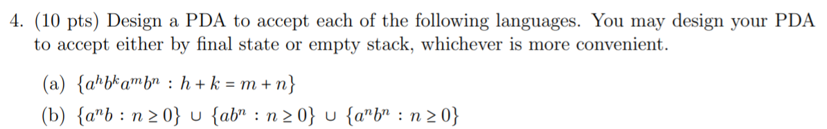 Solved Please provide the correct PDAs with proper | Chegg.com