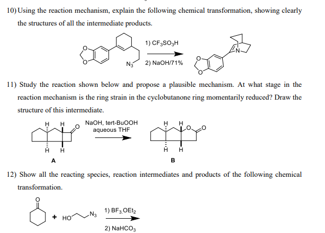 Solved 3) Two examples showing the inter- and intramolecular | Chegg.com
