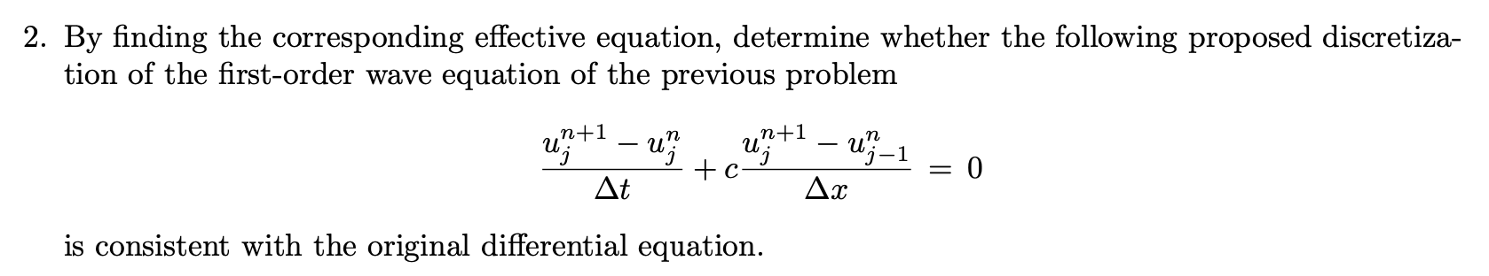 2. By finding the corresponding effective equation, | Chegg.com