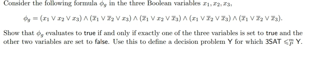 Solved Consider the following formula ϕg in the three | Chegg.com