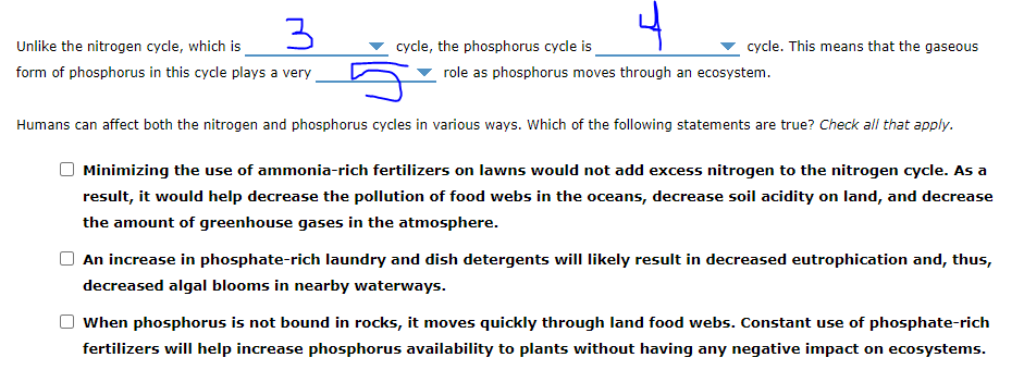 Solved Here are diagrams of two simplified biogeochemical | Chegg.com