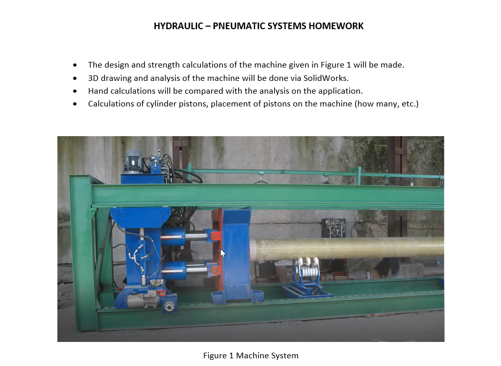 HYDRAULIC - PNEUMATIC SYSTEMS HOMEWORK . The design | Chegg.com