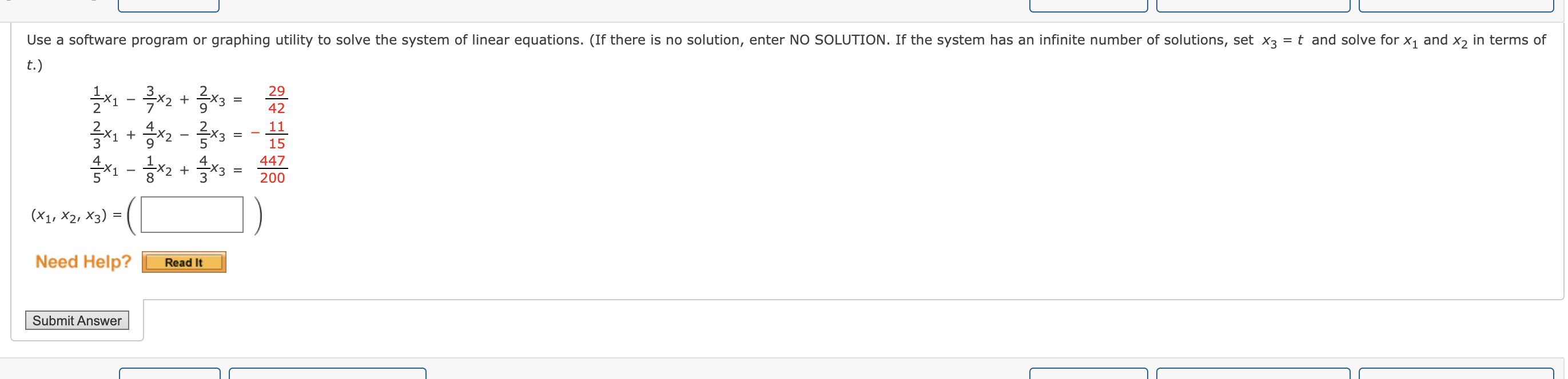 Solved Use a software program or graphing utility to solve | Chegg.com