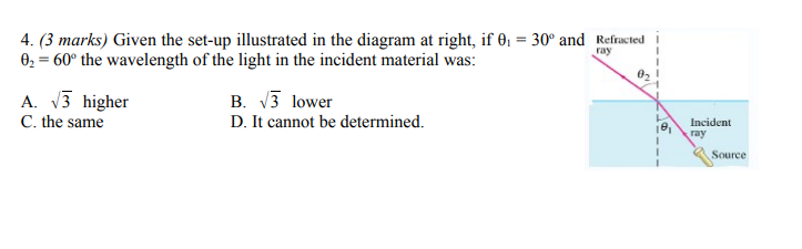 Solved 4. (3 marks) Given the set-up illustrated in the | Chegg.com