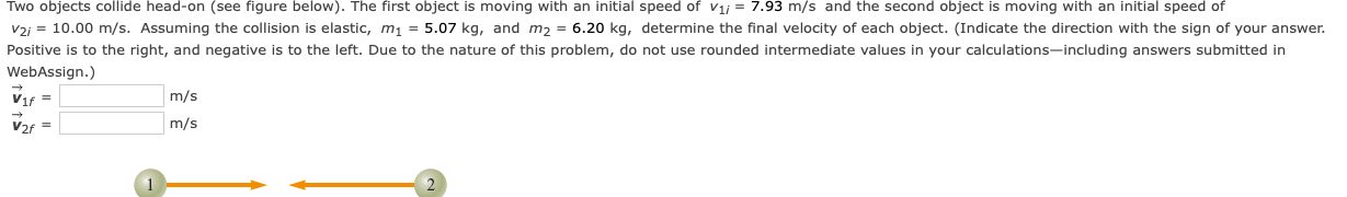Solved Two Objects Collide Head On See Figure Below The