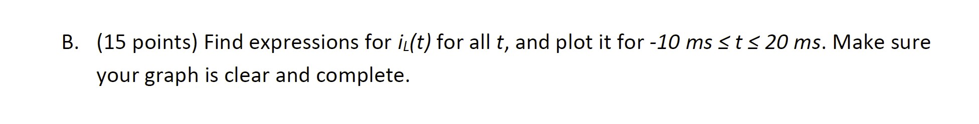 Solved 3. (30 points) In the circuit shown below the switch | Chegg.com