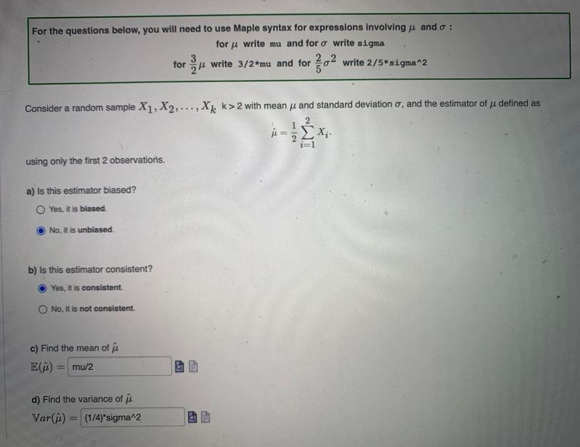 Solved For the questions below, you will need to use Maple | Chegg.com