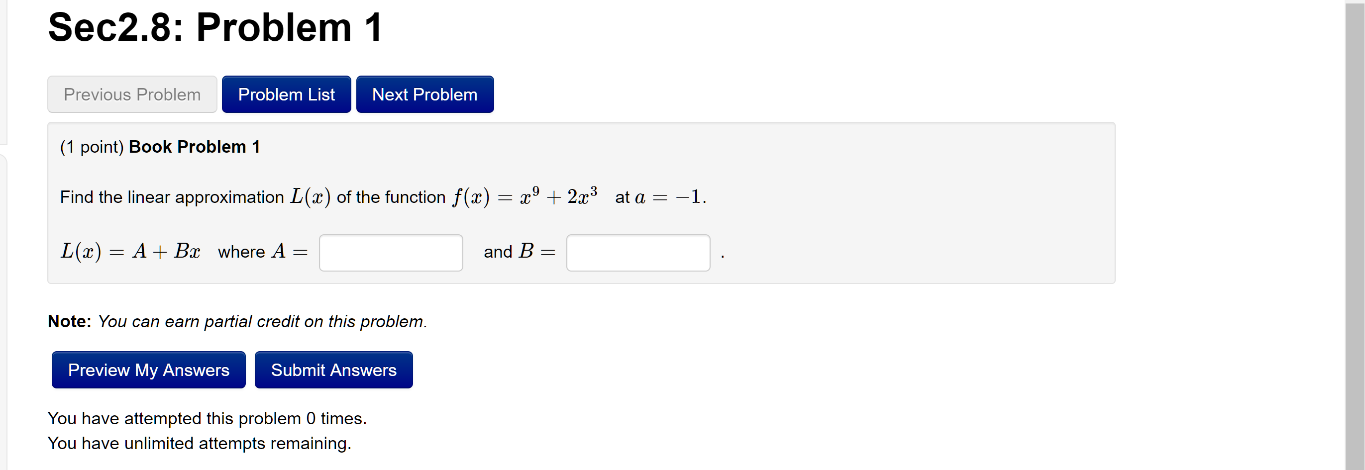 Solved Sec2.8: Problem 1 Previous Problem Problem List Next | Chegg.com