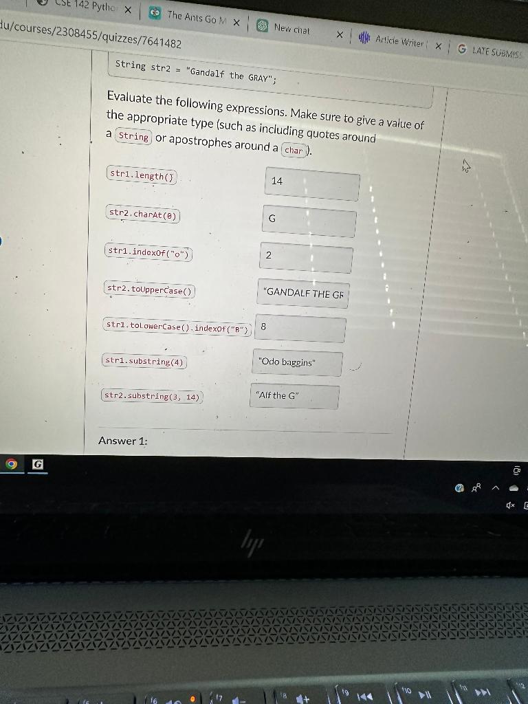 Solved Evaluate the following expressions. Make sure to give | Chegg.com