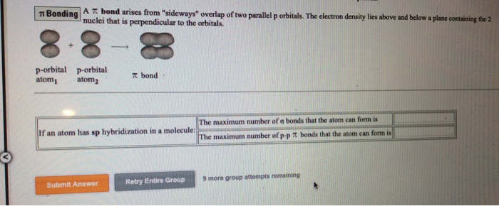 T Bonding A Tt bond arises from "sideways" overlap of | Chegg.com