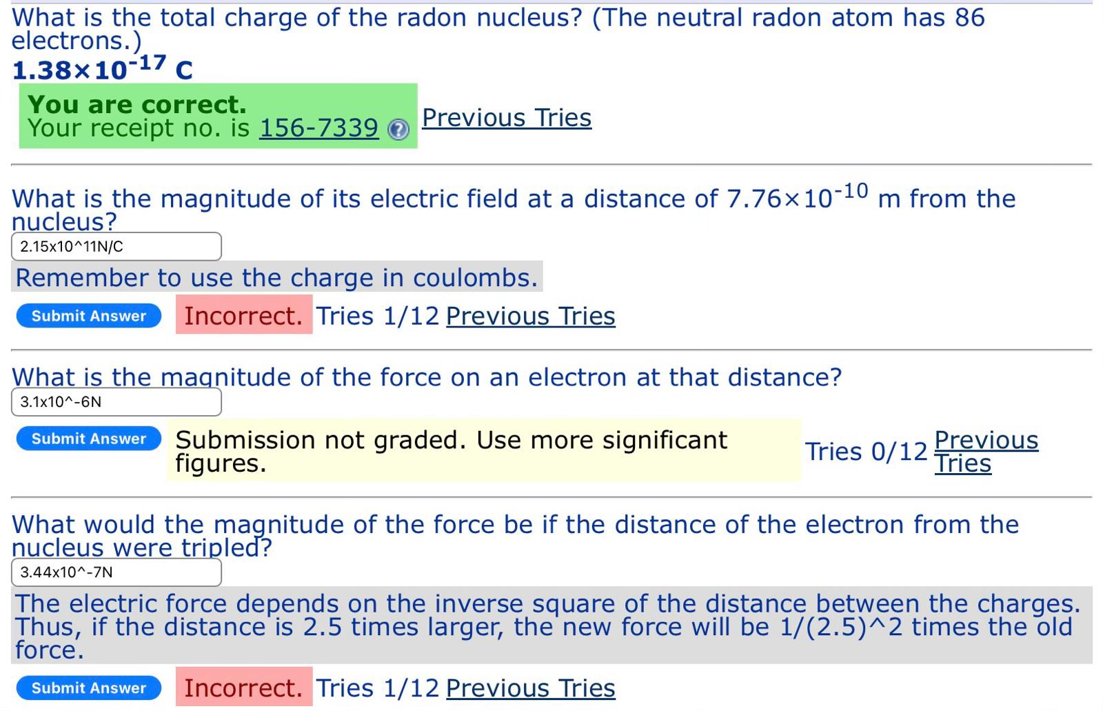 Solved The answers provided were incorrect | Chegg.com